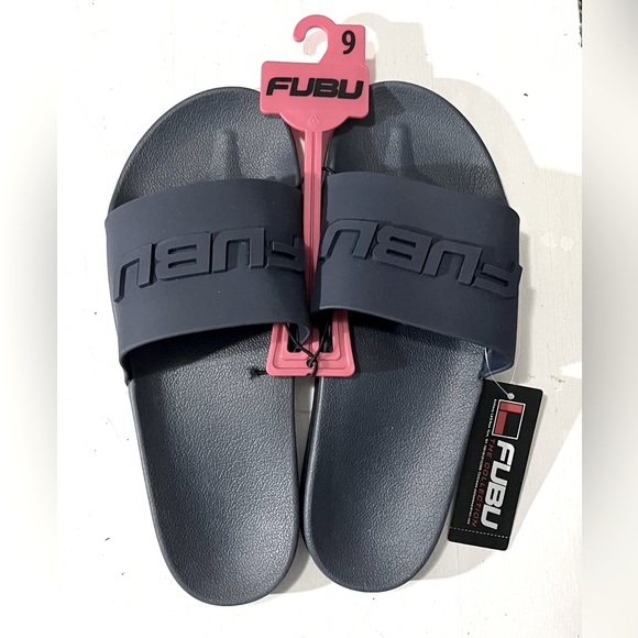 FUBU | Shoes | Fubu Mens Navy Blue Sandal Slides Nwt | Poshmark